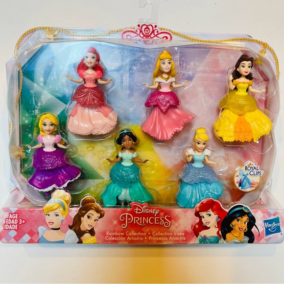 Hasbro | Toys | Disney Princess Rainbow Collection Nib 6 Princess ...